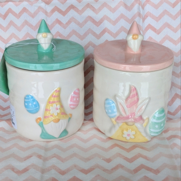 Accents | 2 New Easter Spring Boy Or Girl Canister Set Over 7 Design On ...